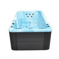 China Prefabricated Container Swimming Pool 4200x2200mm 6500L Outdoor Spa with 81 Jets for sale