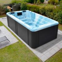 China Prefabricated Container Swimming Pool 4200x2200mm 6500L Outdoor Spa with 81 Jets for sale