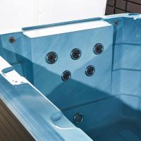 China Prefabricated Container Swimming Pool 4200x2200mm 6500L Outdoor Spa with 81 Jets for sale