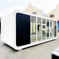 China Luxury White Space Capsule Steel Prefab Home Apple Cabin Container House for Camping Custom Size for sale