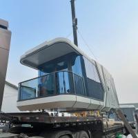 China 40ft Container House White Capsule Office Pod Furnished Cabin Home Villa Steel Structure Custom Size for sale