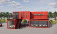 China Two Story Container House Light Steel Building 5975x2500mm Mobile House for sale
