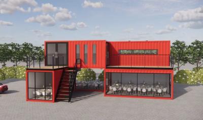 China Two Story Container House Light Steel Building 5975x2500mm Mobile House for sale