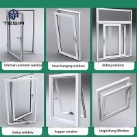 China Tesia Double Glazed Tempered Aluminum Alloy Sliding Windows Doors Custom Size 24mm Thermal Break for sale