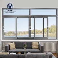 China Tesia Double Glazed Tempered Aluminum Alloy Sliding Windows Doors Custom Size 24mm Thermal Break for sale