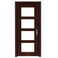 China CQI SASO Certified MDF Wooden Door for Apartment Building Entrance Custom Size for sale