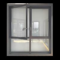 China GB/T8814 Casement Aluminum Impact Resistant Windows Double Glazing 45 Degree Corner for sale