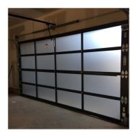 China Industrial Sectional Glass Aluminum Garage Door 6000-7000mm Width 110V-240V for sale