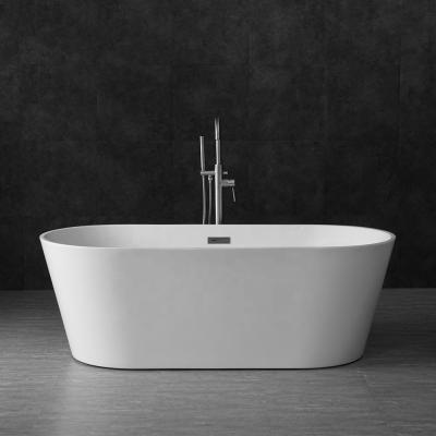 China 1700mm Freestanding Acrylic Bathtub White Stand Alone Tub OEM ODM for sale