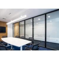 China Office STC 45dB Soundproof Glass Partition Wall System 79mm 90mm 108mm with Doors for sale