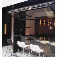 China Soundproof Magnetic Screen Bifold Glass Window Aluminium Doors 5mm Low-E Toughened Glass for sale