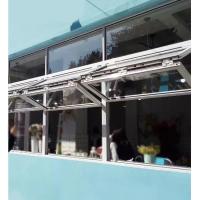 China Soundproof Magnetic Screen Bifold Glass Window Aluminium Doors 5mm Low-E Toughened Glass for sale