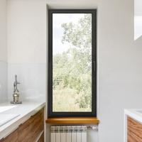 China Balcony Thermally Broken Aluminium Double Glazed Windows Powder Coating for sale