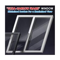 China Balcony Thermally Broken Aluminium Double Glazed Windows Powder Coating for sale