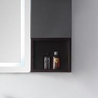 China Warm Grey Customized Bathroom Cabinets LED Light Mirror 40 Inch Bath Vanity for sale