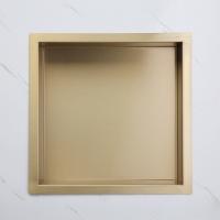 China 12x12 Inch Rectangle Chrome Bathroom Shower Niche Cabinet 304 Stainless Steel for sale