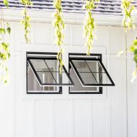 China Minimalism Double Glazed Aluminium Awning Windows For Basement for sale