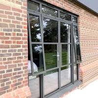 China Minimalism Double Glazed Aluminium Awning Windows For Basement for sale