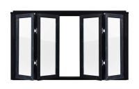 China Soundproof 1.6mm Thick Thermal Break Aluminum Hurricane Impact Windows with Double Glazing for sale