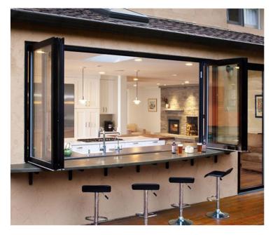 China Soundproof 1.6mm Thick Thermal Break Aluminum Hurricane Impact Windows with Double Glazing for sale