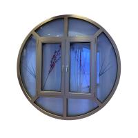 China 1.2-2.0mm Thick Aluminium Frame Windows Fixed Top Round Circle Windows for sale