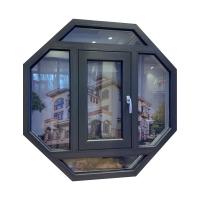 China 1.2-2.0mm Thick Aluminium Frame Windows Fixed Top Round Circle Windows for sale