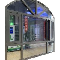 China 1.2-2.0mm Thick Aluminium Frame Windows Fixed Top Round Circle Windows for sale