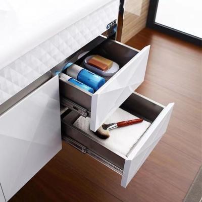 China 304 Stainless Steel Custom Bathroom Medicine Cabinet 900mm with Ceramic Basin for sale