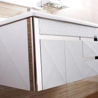 China 304 Stainless Steel Custom Bathroom Medicine Cabinet 900mm with Ceramic Basin for sale