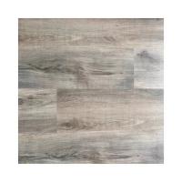 China Smoke Grey 4mm SPC Click Vinyl Plank Flooring Waterproof Wood Grain 228.4x1524mm for sale