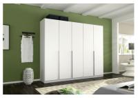 China Plywood Fireproof Customized Wardrobe Living Room Storage Cabinet 18mm Mirror Door for sale