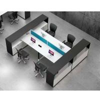 China Modern Modular Office Workstations Partitions 2 4 6 Seater Desk Privacy Panel for sale