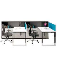 China Modern Modular Office Workstations Partitions 2 4 6 Seater Desk Privacy Panel for sale