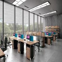 China Modern Modular Office Workstations Partitions 2 4 6 Seater Desk Privacy Panel for sale