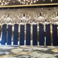 China 32-53db Soundproof Office Partition Wall Acoustic Wall Fabric With Sponge for sale