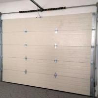 China 16x7 Horizontal Sliding Overhead Roll Up Garage Door 40mm PU Insulated Panel for sale