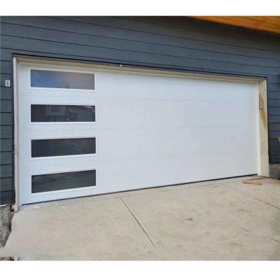 China Frameless PVC Wrought Iron Garage Door with Mirror 2000mm x 2000mm for sale