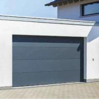 China Automated Steel Black Roll Up Garage Door with Motor 2000mm x 2500mm for sale