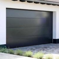 China Automated Steel Black Roll Up Garage Door with Motor 2000mm x 2500mm for sale