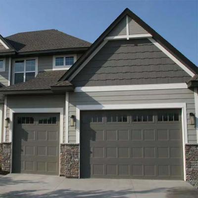 China Insulated Sectional Garage Door Aluminum Alloy Tempered Glass Custom Size Motorized Overhead Door for sale