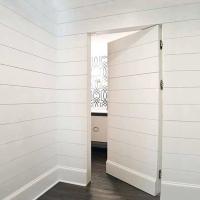 China Swing Opening MDF Wooden Interior Door Water Resistant Invisible Design 40mm Thickness for sale