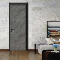 China Customized Plywood MDF Wooden Interior Flush Door with Veneer Finish 800x2000mm for sale