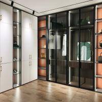 China Adjustable Foldable Modular Wooden Wardrobe Storage Closet In Living Room for sale