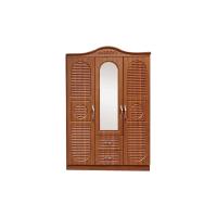 China PVC Texture Multi Color MDF Board Closet 2 3 4 Door Cupboard With Mirror for sale