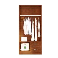 China PVC Texture Multi Color MDF Board Closet 2 3 4 Door Cupboard With Mirror for sale