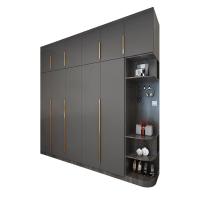 China 18mm Melamine Chipboard Customized Wardrobe Individual Bedroom Storage Cabinet for sale