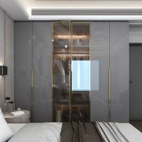 China 18mm Melamine Chipboard Customized Wardrobe Individual Bedroom Storage Cabinet for sale