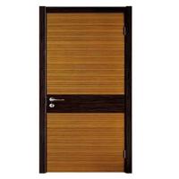 China PVC WPC MDF Wooden Flush Door 35mm 40mm Walnut Oak Veneer Internal Bedroom Door for sale