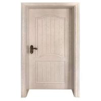 China PVC WPC MDF Wooden Flush Door 35mm 40mm Walnut Oak Veneer Internal Bedroom Door for sale