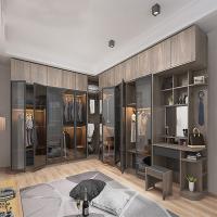 China 18-22mm Thick Door Customized Wardrobe Dressing Room Walk In Closet for sale
